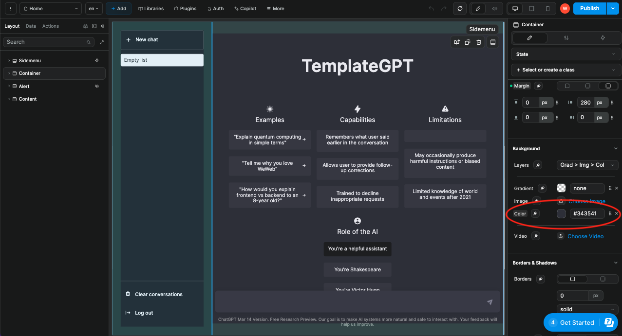 How to Build Your Own ChatGPT Clone With No-Code | WeWeb